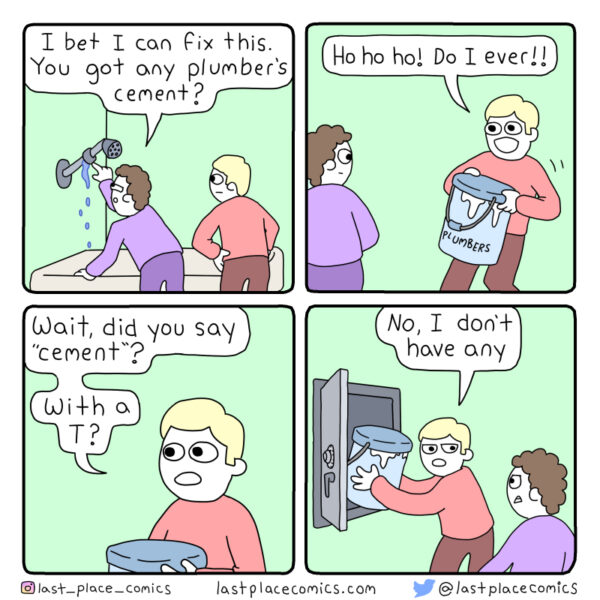 Plumber's Cement - Last Place Comics